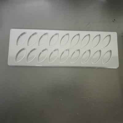 China Customized pet plastic eclair transparent tray vacuum formed Calisson insert packaging for sale