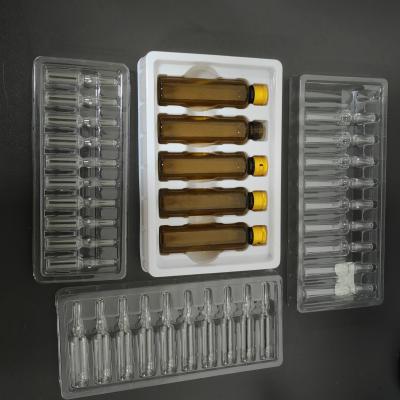 Quality Customized disposable medical 5-10 grid 1-10ml vacuum formed vaccine ampoule tray for sale