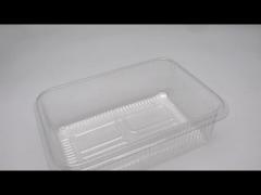 Contenant en plastique rectangulaire jetable de 1000 ml pour légumes et fruits