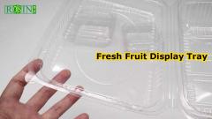 Large Food Storage Container Transparent Plastic Fruit Tray for Fresh Fruits