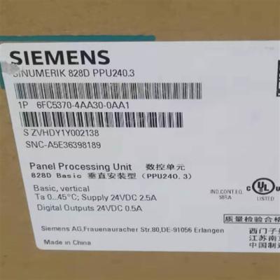 中国 828D CNC マシンコントローラ PPU 240.3 6FC5370-4AA30-0AA0 縦 販売のため