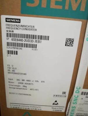 Cina Convertitore di frequenza IP20 Siemens 37kW 6SE6440-2UD33-7EB1 senza filtro in vendita