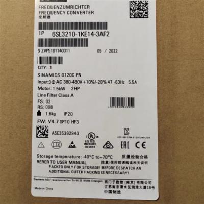 Cina G120 Siemens 6SL3210-1KE14-3AF2 Convertisore di frequenza da 1,5 kW con filtro in vendita