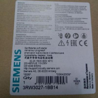 Cina S00 17.6A 3RW Soft Starter 7.5kW / 400V 3RW3018-1BB14 terminali a vite in vendita