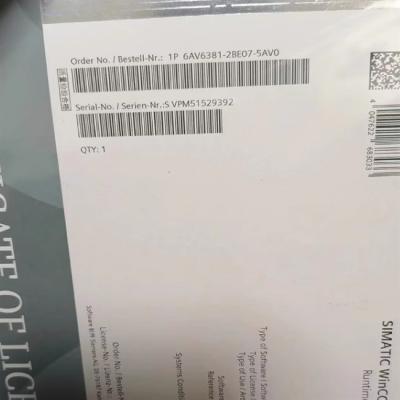 Cina Software WinCC V7.5 SP2 Asia Edition 6AV6381-2BE07-5AV0 Sistema in vendita