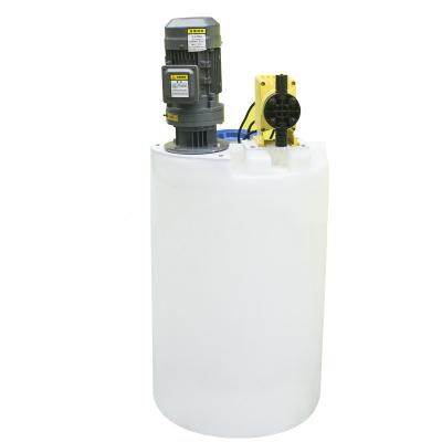 China Safe Chemical Dosing Machine  With PE Dosing Tank Pump Mixer And Pipe Fittings for sale