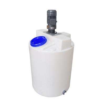 China PE Cone Bottom Chemical Dosing Tank Mixture Auto With Dosing Pump And Blender Agitator Liquid Dosing Machine for sale