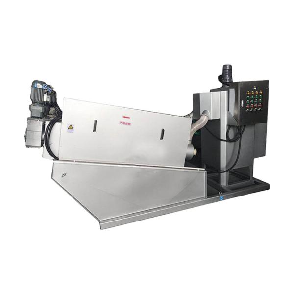 Quality Stainless Steel Solid Liquid Sludge Dewatering Screw Press Machine For Wastewater Treatment for sale