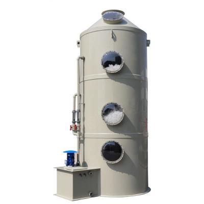 China Air Wet Scrubber Spray Tower Waste Gas Absorption Tower PP Water Column for sale