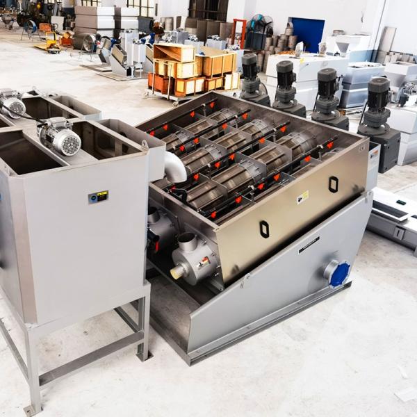 Quality Low Noise Screw Sludge Dewatering Machine Stacked Spiral Automatic Liquid Solid for sale