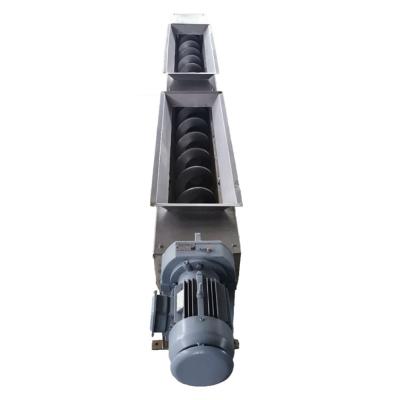 China Automatic Shaftless Spiral Screw Conveyor For Sludge Dewatered Cake Transport Non Clogging for sale