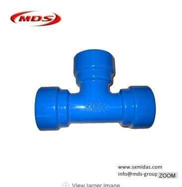 China ISO2531/EN545 Ductile iron all socket tee pipe fittings for sale