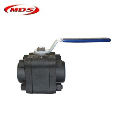 China Carbon steel 3PC forged ball valve dn100 for sale