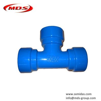 China ISO2531/EN545 Ductile iron all socket tee pipe fittings for sale