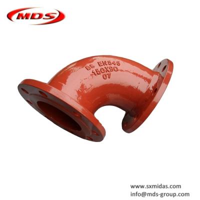 China BS EN545 ductile iron elbow pipe fitting for water for sale