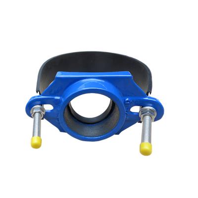 China Saddle tap with stainless steel belt for ductile iron pipe for sale
