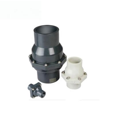 China Wholesale customized gray plastic PN10 swing check valve PVC for sale