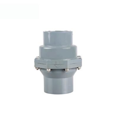 China Wholesale DN150 CPVC swing check valve DIN standard light gray color for sale