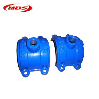 China Ductile iron saddle clamp for steel pipe for sale