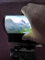 China Small Color Oled Display Module Bendable Panel MIPI Cylinder Touch Screen 7.8inch for sale
