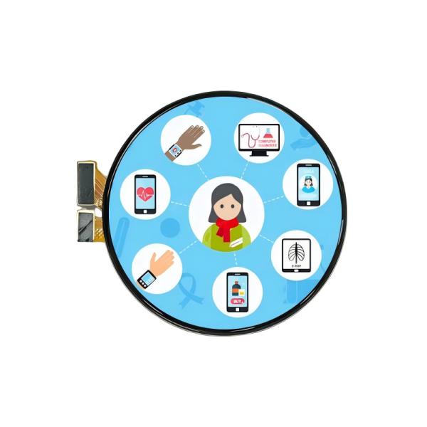 Quality 1.4 inch LTPS Round AMOLED Display with MIPI Interface and Capacitive Touch for sale