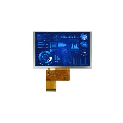 China 5.0-inch 800x480 High-Brightness Industrial TFT LCD Display with IPS and Wide-Temperature Range for sale