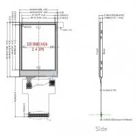 China 2.4‑inch 320×426 ST7796 IPS Full‑Interface Color LCD Display Module with Resistive Touch for sale