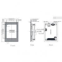 China 2.4-inch 480x640 Resolution RS485 Interface Industrial TFT Display LCD Module Serial Screen for sale