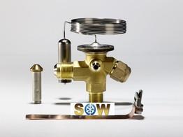 Cina Ente di valvola termostatico delle valvole di espansione di HVAC Danfoss TS2/TES2 con interno/esterno/senza di R404/-40℃/-60℃ dell'equilibrio ZAZZERA in vendita