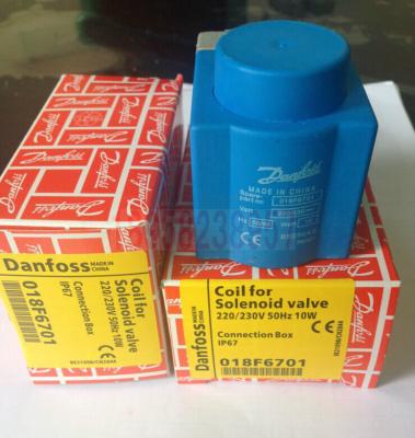 Cina Bobina di HVAC Danfoss per i comandi di sistema di refrigerazione dell'elettrovalvola a solenoide 018F6701 10W 50HZ 220/230v in vendita