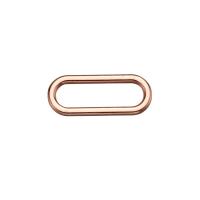 China Rust Free Metal Oval Adjustable Bra Ring And Slider for sale