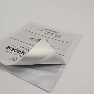 Cina Sacchetti bianchi di carta kraft di 120 micron 140x120mm, di Kraft della chiusura lampo del supporto sacchetto su in vendita