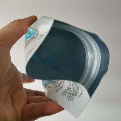 Cina Borsa risigillabile del sacchetto del dispositivo d'avviamento del yogurt con doppia stampa a colori delle chiusure lampo in vendita