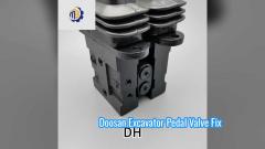 Doosan Hydraulic Foot Pedal Control Valve 10X30X10cm Foot Operated Hydraulic Valve