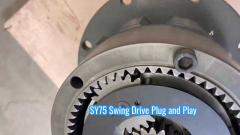 SY75 Swing Motor Gearbox Final Drive Swing Reduction Gearbox High Torque
