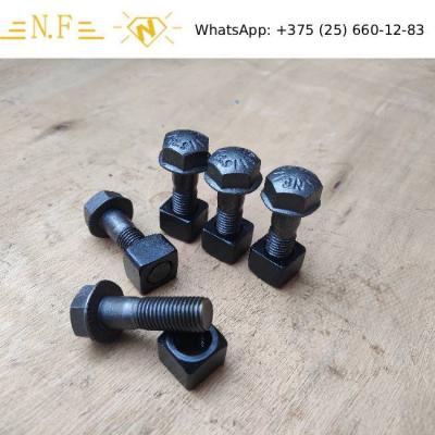 China Plow Shaped Bolt And Nut Cutting Edge End Part  22mm For Excavator 4f3664/4K0367 for sale