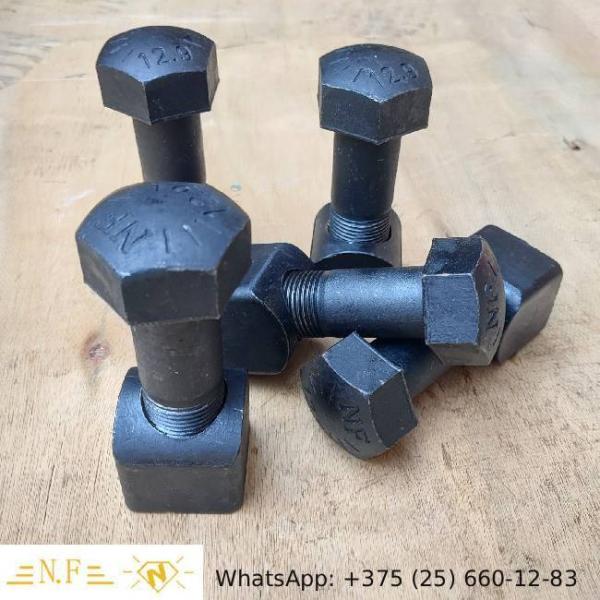 Quality NF M14x45 Double Nib A Crawler Bulldozer Plough Bolt And Nut To Suit PA300860 for sale