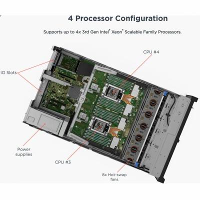 중국 기업 락 유형 4U 레노버 씽크시스템 SR860 V2 서버 특화 판매용