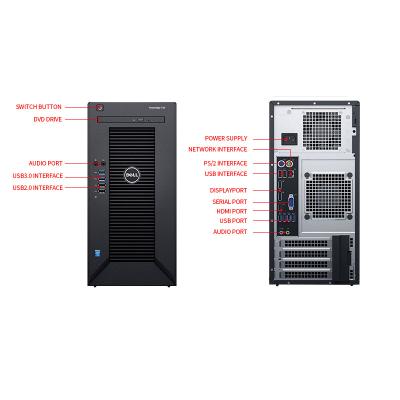 China PowerEdge T30 Server 4-Bay Xeon E3-1225V5 3.3Ghz 4Core/4GB ECC/1TB SATA /DVD RW FOR DELLL for sale