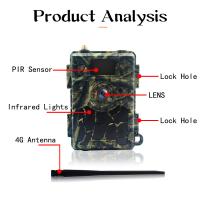 China 4.8CS Mobile Trail Camera Solar Power 4G CMOS LTE for sale