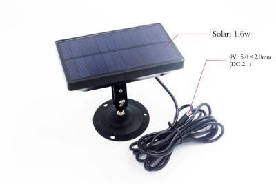 Cina IP54 pannello solare della macchina fotografica di caccia della bussola 1.6W 9v con la batteria in vendita