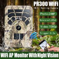 China PR300A Wifi Hunting Camera IP56 Waterproof 36MP for sale