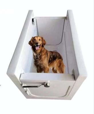 China Draagbare grote huisdier SPA bad kraag Restraining Dog Spa bad verstelbare riemen Niet-glijdende bodem Te koop