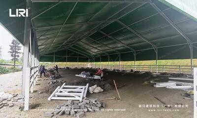 China Aluminum Alloy Frame Outdoor Equestrian Tents Flame Retardant To DIN4102 B2 for sale