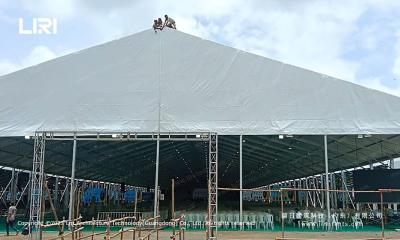China High Quality Aluminum Frame Big Tents Flame Retardant To DIN4102 B2 for sale
