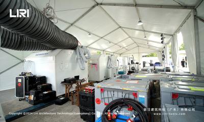 China High Quality Formula E Event Aluminum tent Flame Retardant To DIN4102 B2 From Liri China for sale