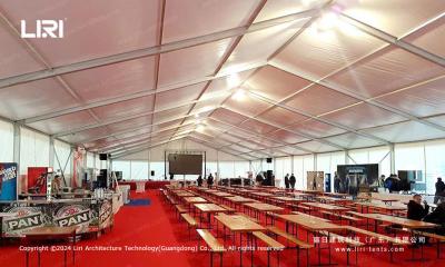 China China Liri High Quality Aluminum Glass Sidewalls Tent Flame Retardant To DIN4102 B2 for sale