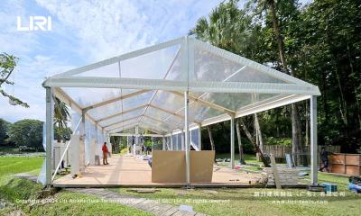 China Liri High Quality NPT10x25m Aluminum Frame Tents Flame Retardant To DIN4102 B2 for sale