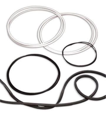 China Soft Flexible High Temp Silicone Gasket , Food Grade Silicone Rubber Gasket for sale
