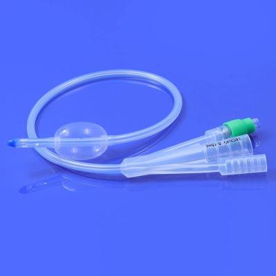 China Sterile Triple-Lumen Silicone Catheter with Hydrophilic Coating for sale